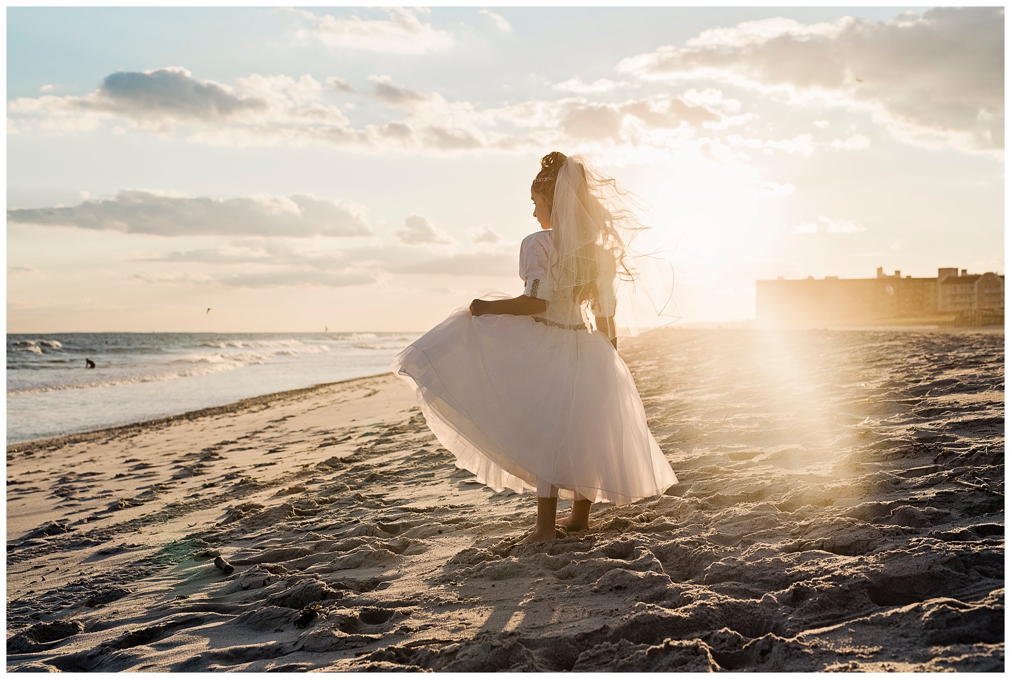 Communion Photos on the Beach - Leslie Levine Photography