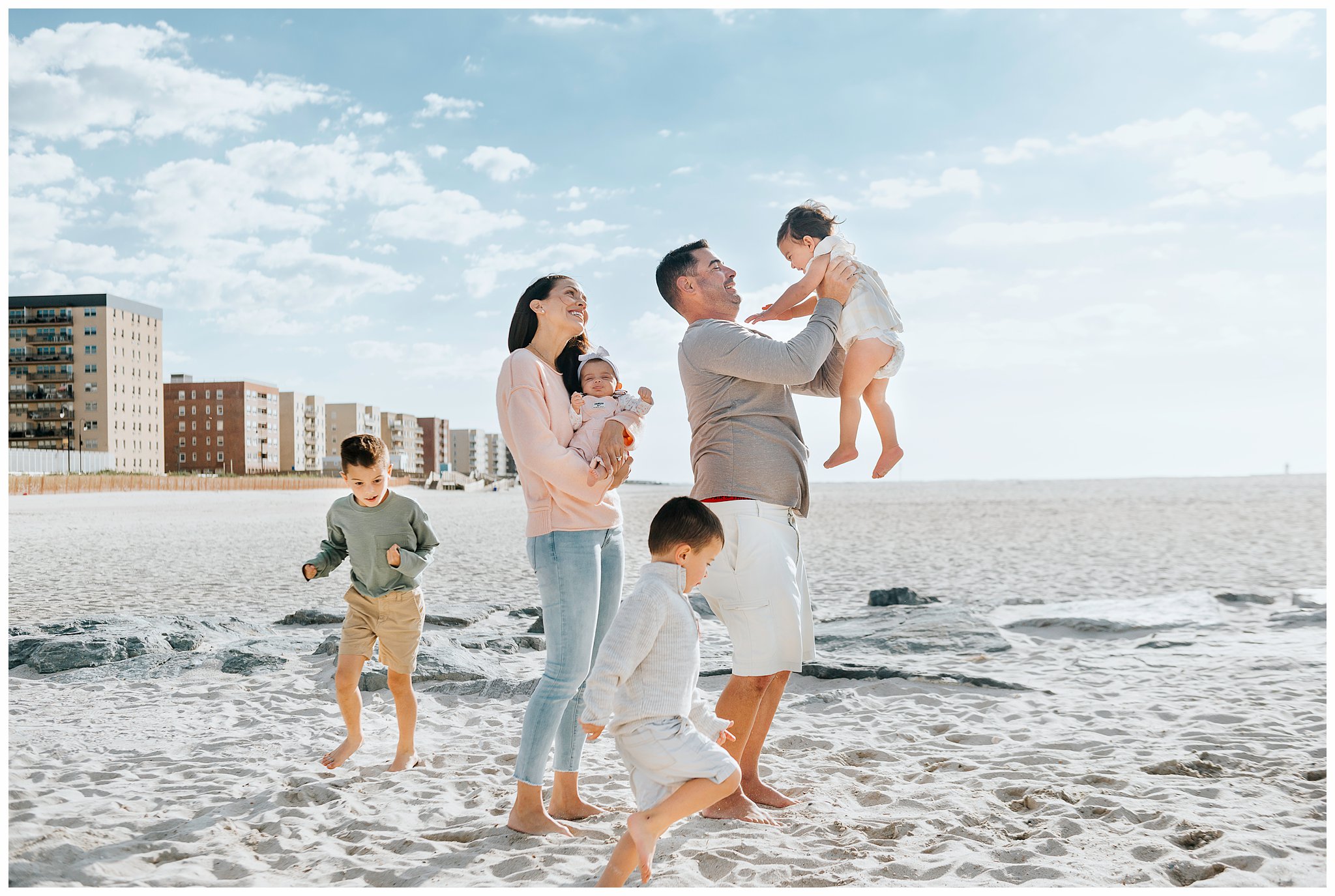 Morning Family Photos | Long Beach - Leslie Levine Photography