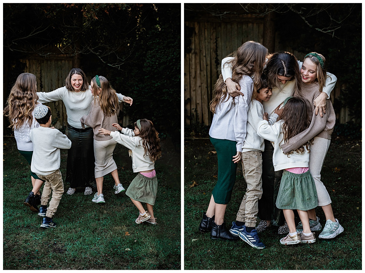 Easy and Fun Family Photos in the Front Yard - Leslie Levine Photography